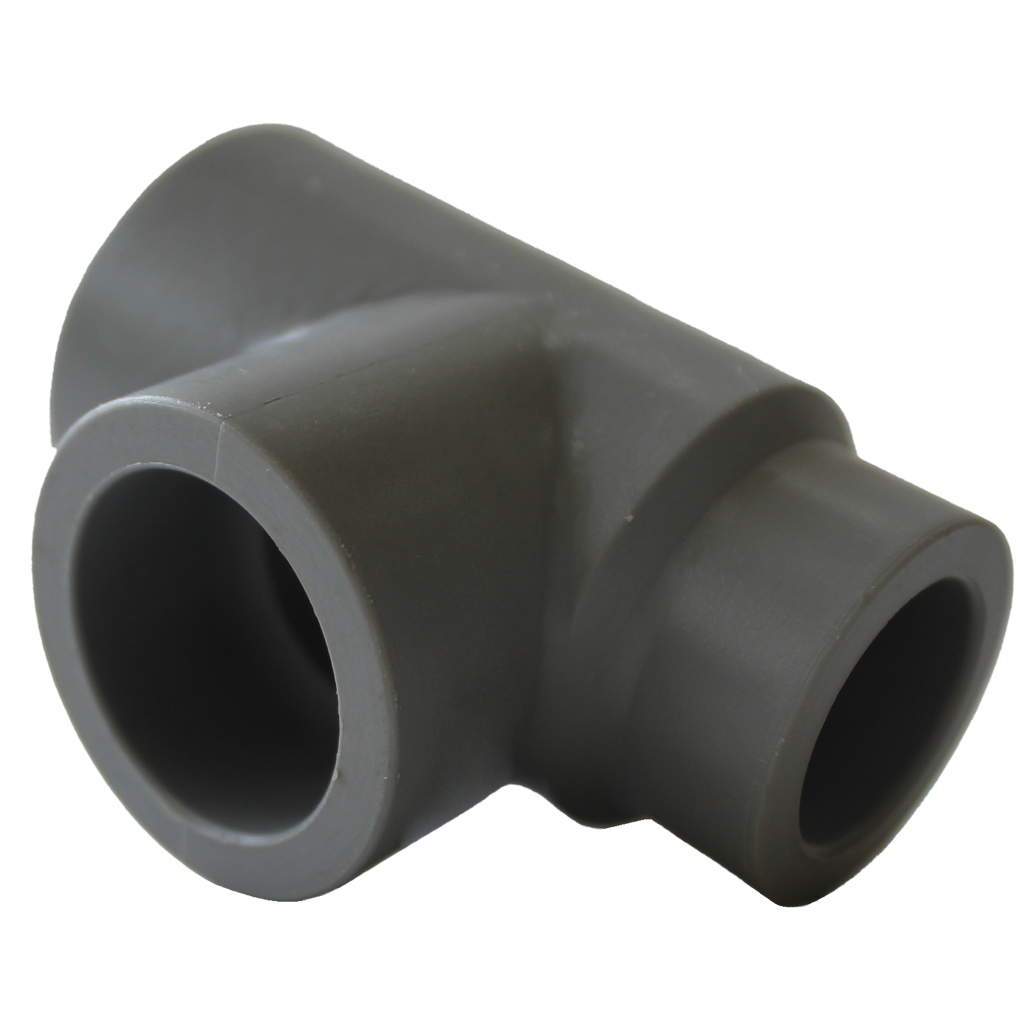 Polifusión » TEE REDUCCIÓN FUSIÓN SOCKET CLASE: 2,70°C, 10 BAR; 20°C 20 BAR - Polifusión